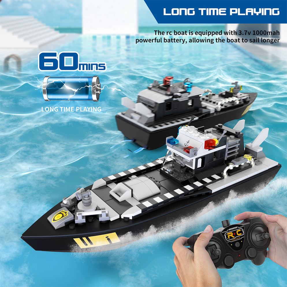 FLYTEC Police Military Battleship DIY set — GOGO GADGET
