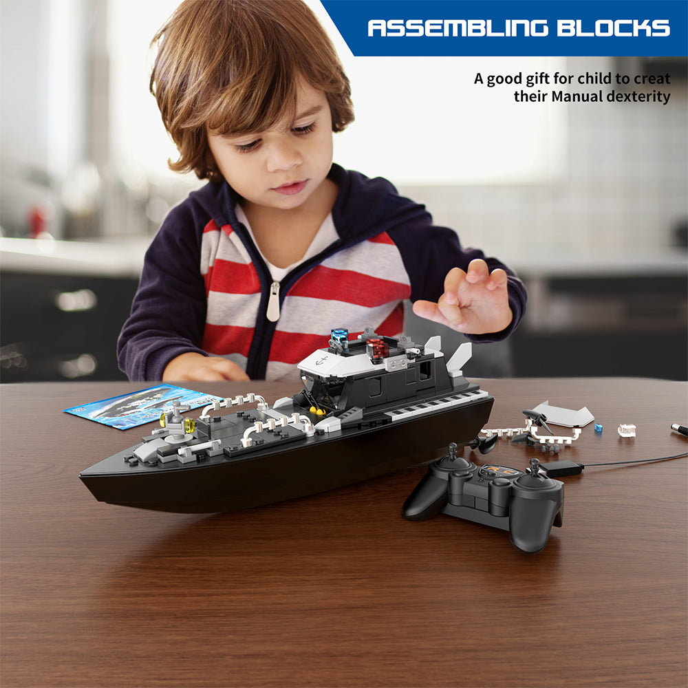 FLYTEC Police Military Battleship DIY set — GOGO GADGET