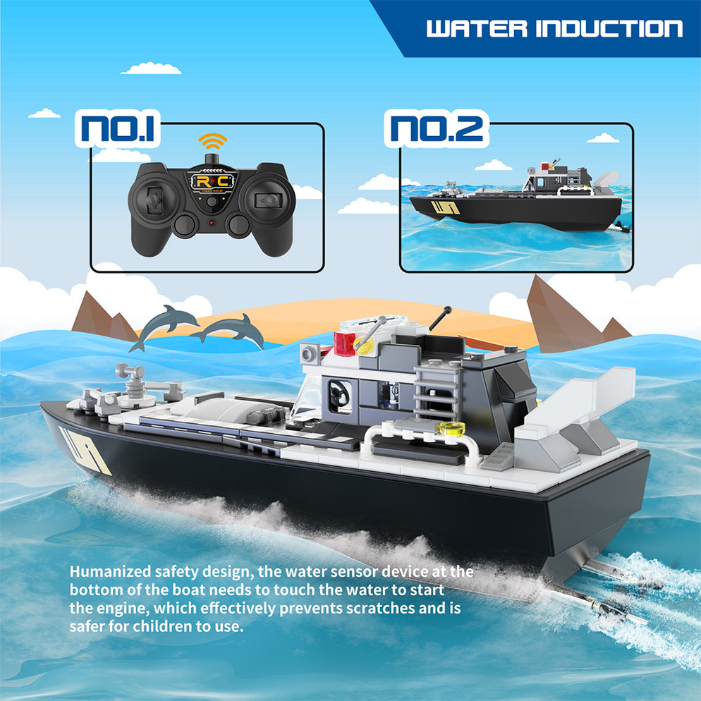 FLYTEC Police Military Battleship DIY set — GOGO GADGET