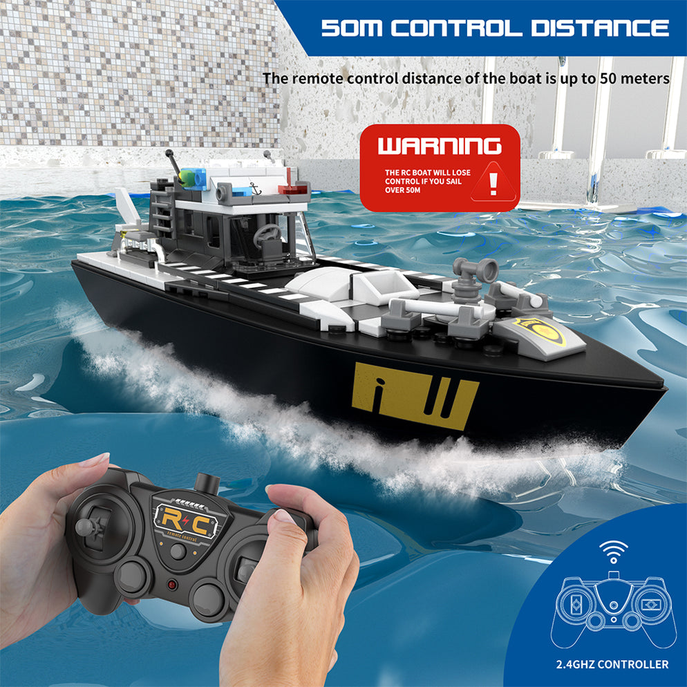 FLYTEC Police Military Battleship DIY set — GOGO GADGET