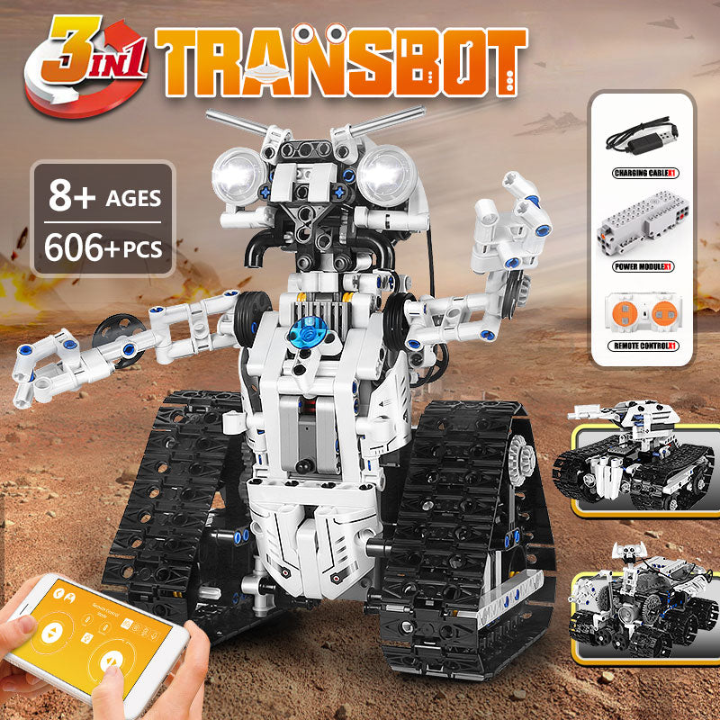 2.4G track DIY 3 in 1 Robot 606pcs(APP) — GOGO GADGET