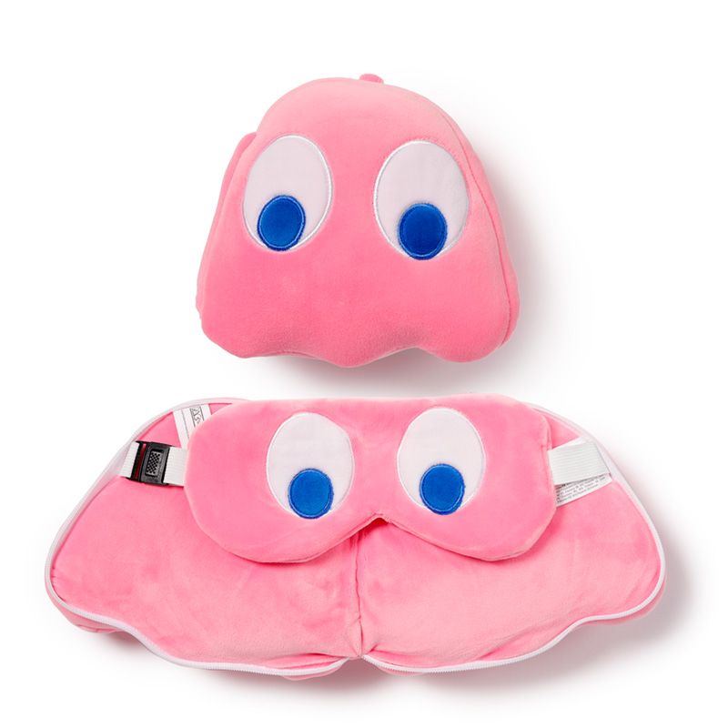 Pac-Man Pink Ghost Travel Eye Mask — GOGO GADGET