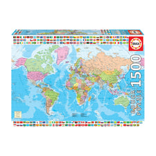 Educa Map of The World 1500 Piece Puzzle — GOGO GADGET